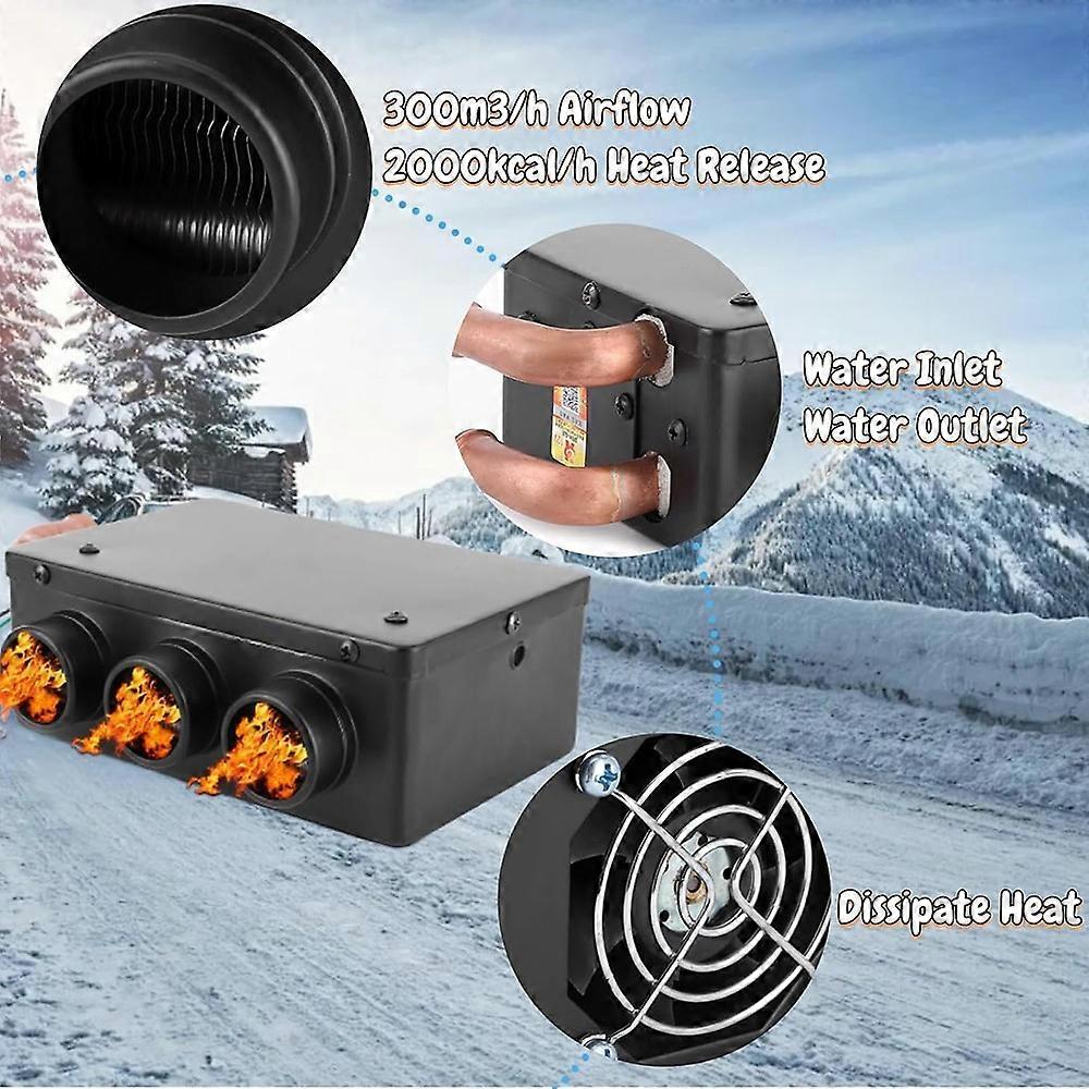Three Hole Car Water Heater Window Defrosting Defogging Vehicle ...