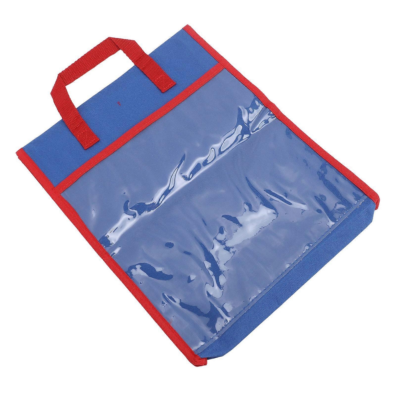 Kid Book Pouch Portable Classroom Clear Pocket Reading Book Bag with ...