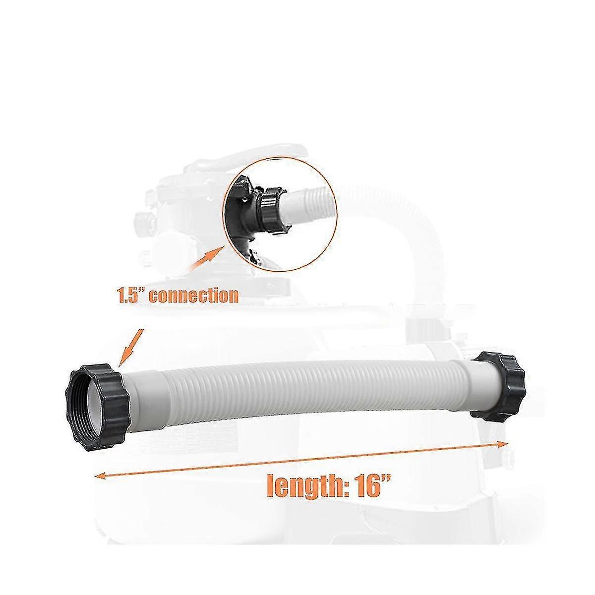 2 st pool sand filterpump slang 15,8 tums poolpump slangsaltvattenpump ...