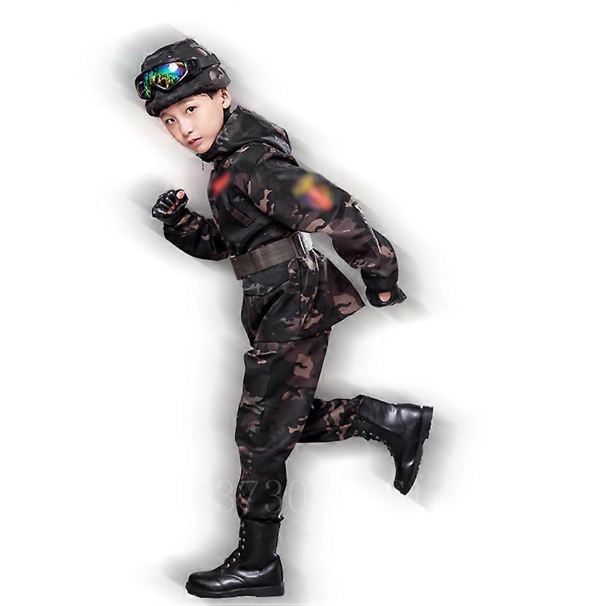 Children Military Tactical Unifroms Outdoor Combat CP Camouflage Army ...