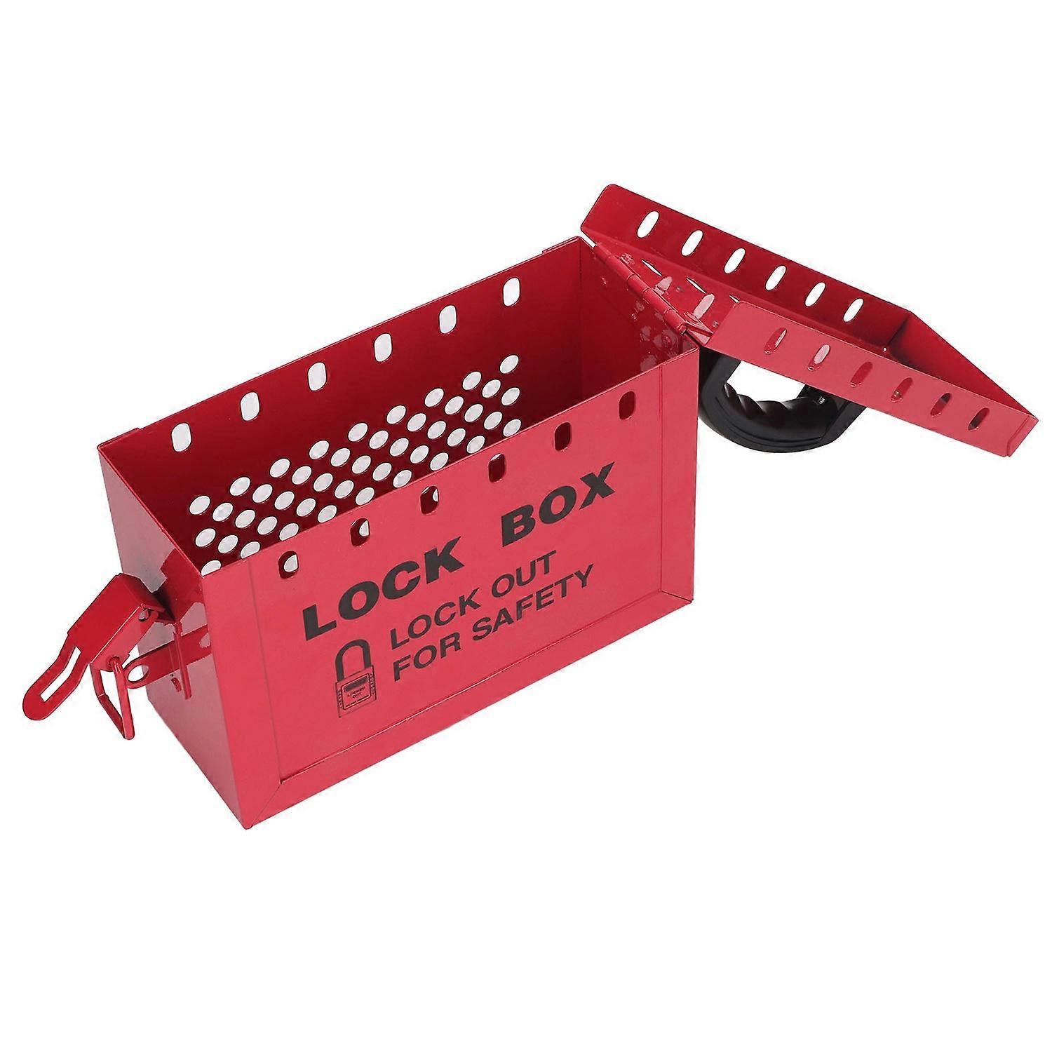 Lockout Tagout Box Portable Safety 13 Guage Lockout Tagout Group Lock ...