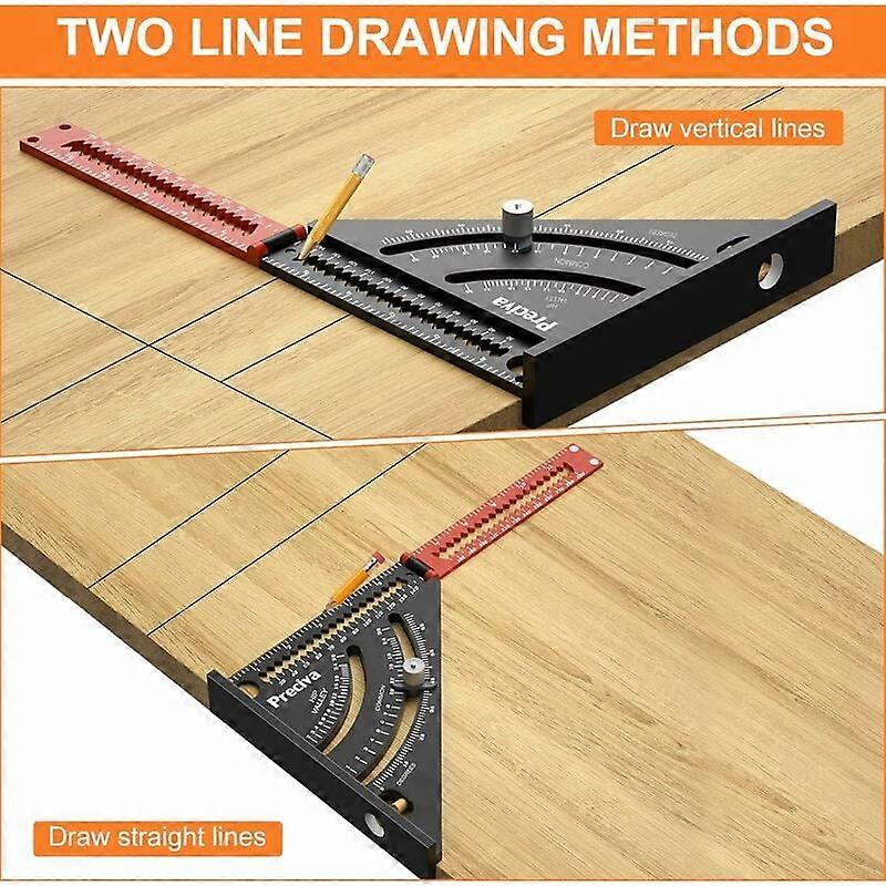 Professional Rafter Square, Aluminum Alloy with Integrated Level ...