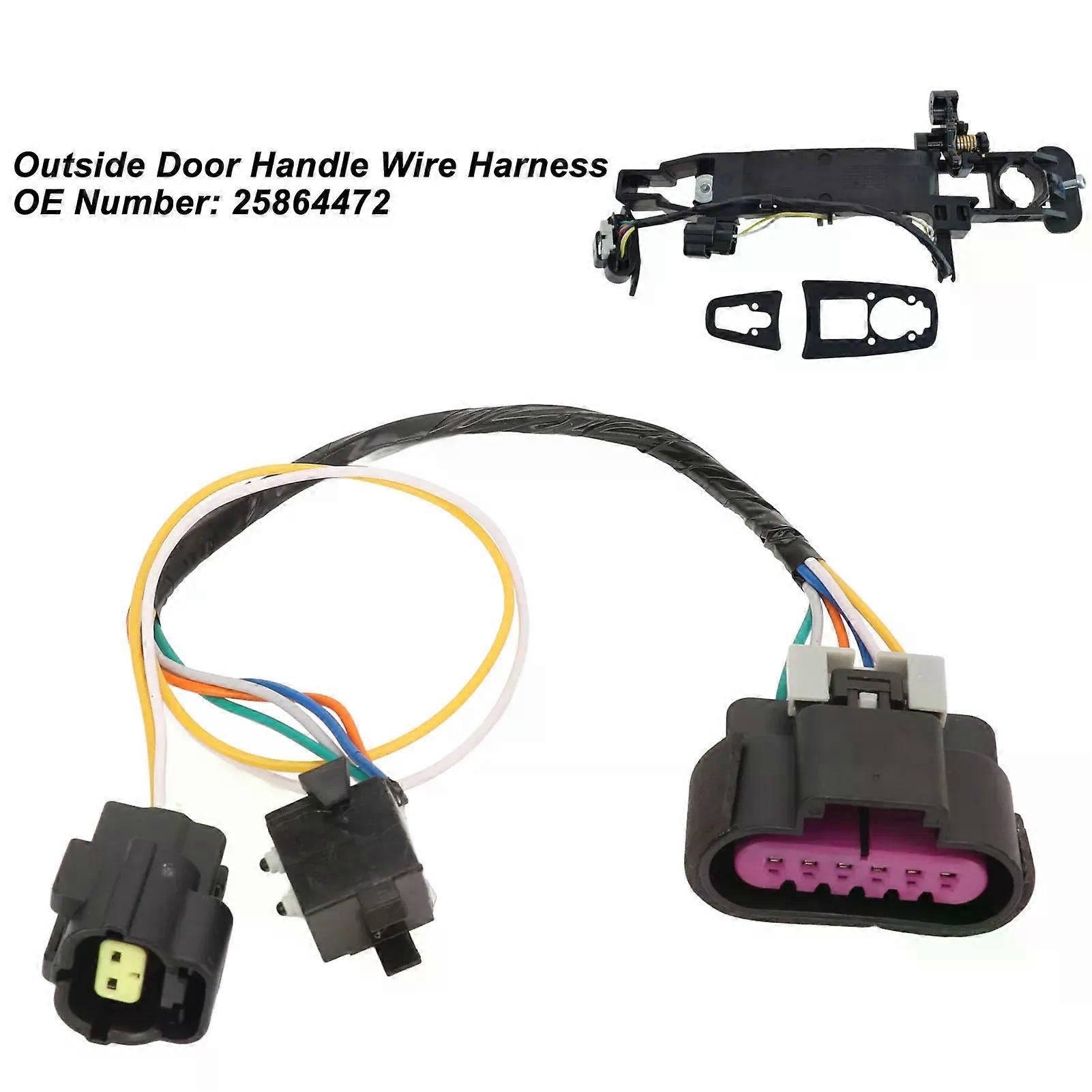 Car Outside Door Handle Wire Harness 25864472 Right Front Exterior Door ...