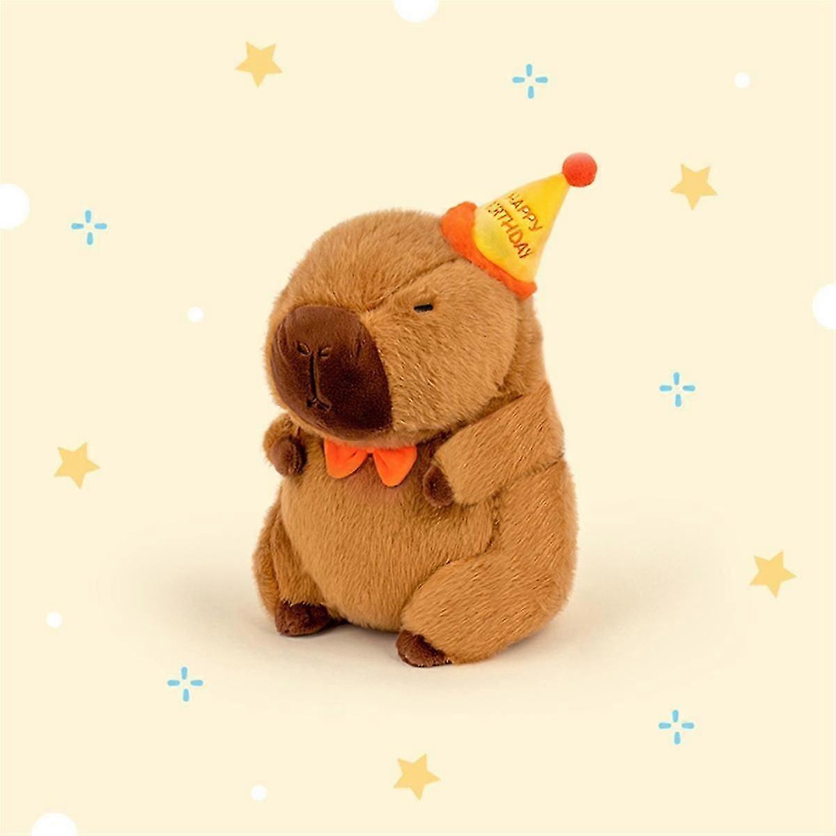 Capybara Plush Doll Cuteanime Fluffty Toy Kawaii Plushie Happy Birthday ...