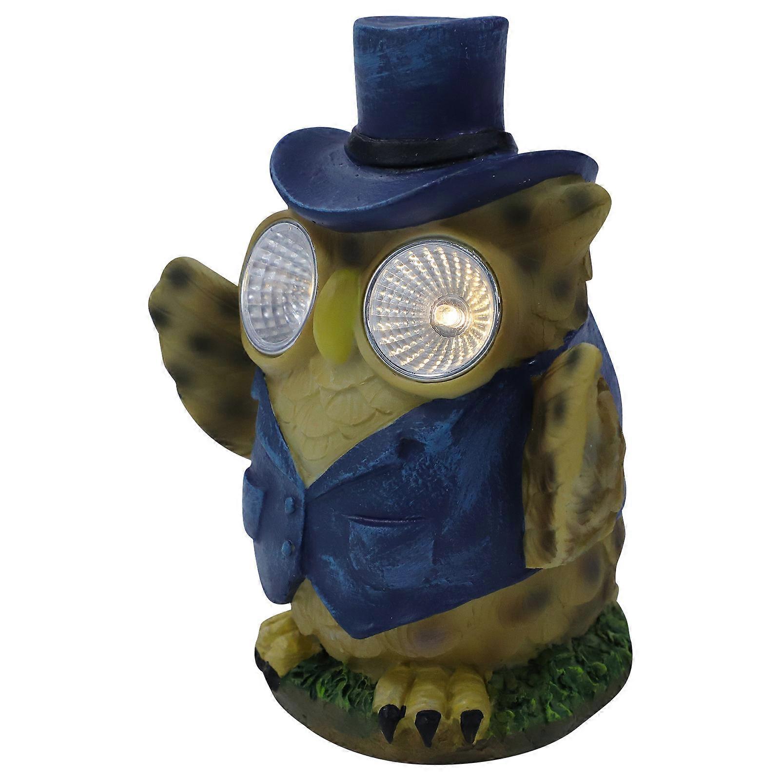 Solar Powered Owl LED Landscape Lamp, Energy Saving Outdoor Decorative ...