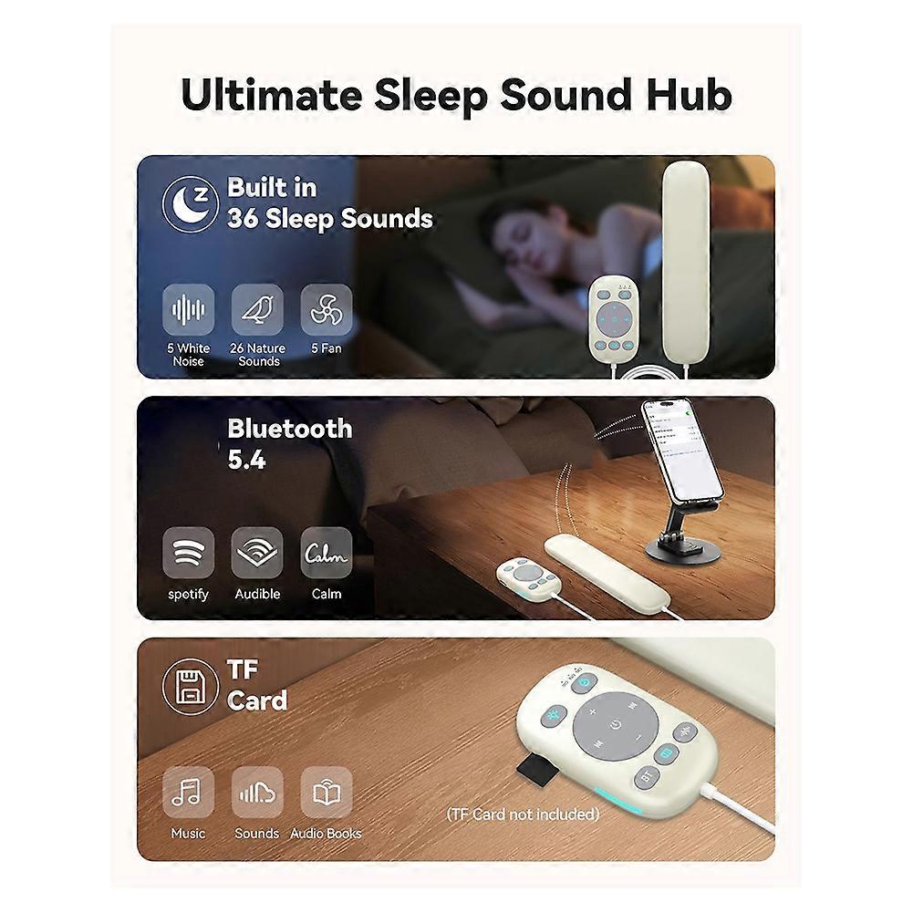 Pillow Speakers Bone Conduction Sleep Headphones Bluetooth 5.4 ...