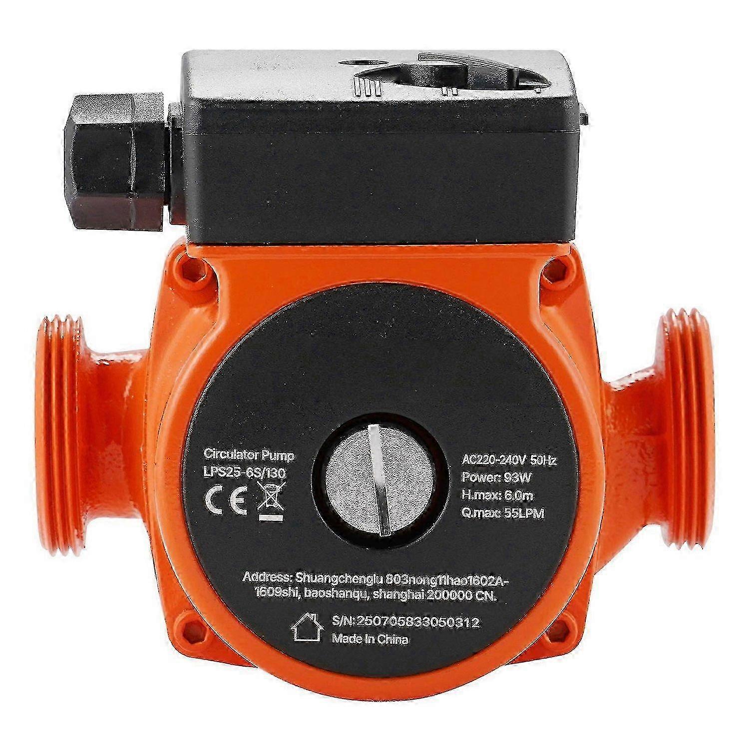 2025 LPS25-6S/130 Cast Iron Circulator Pump, 1/8 HP, 220-240V 55 LPM ...