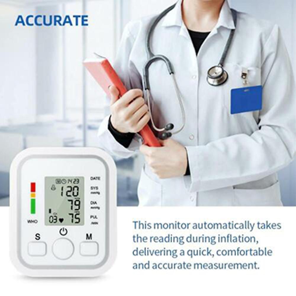 Lcd Display Digital Automatic Blood Pressure Accurate Monitor With ...