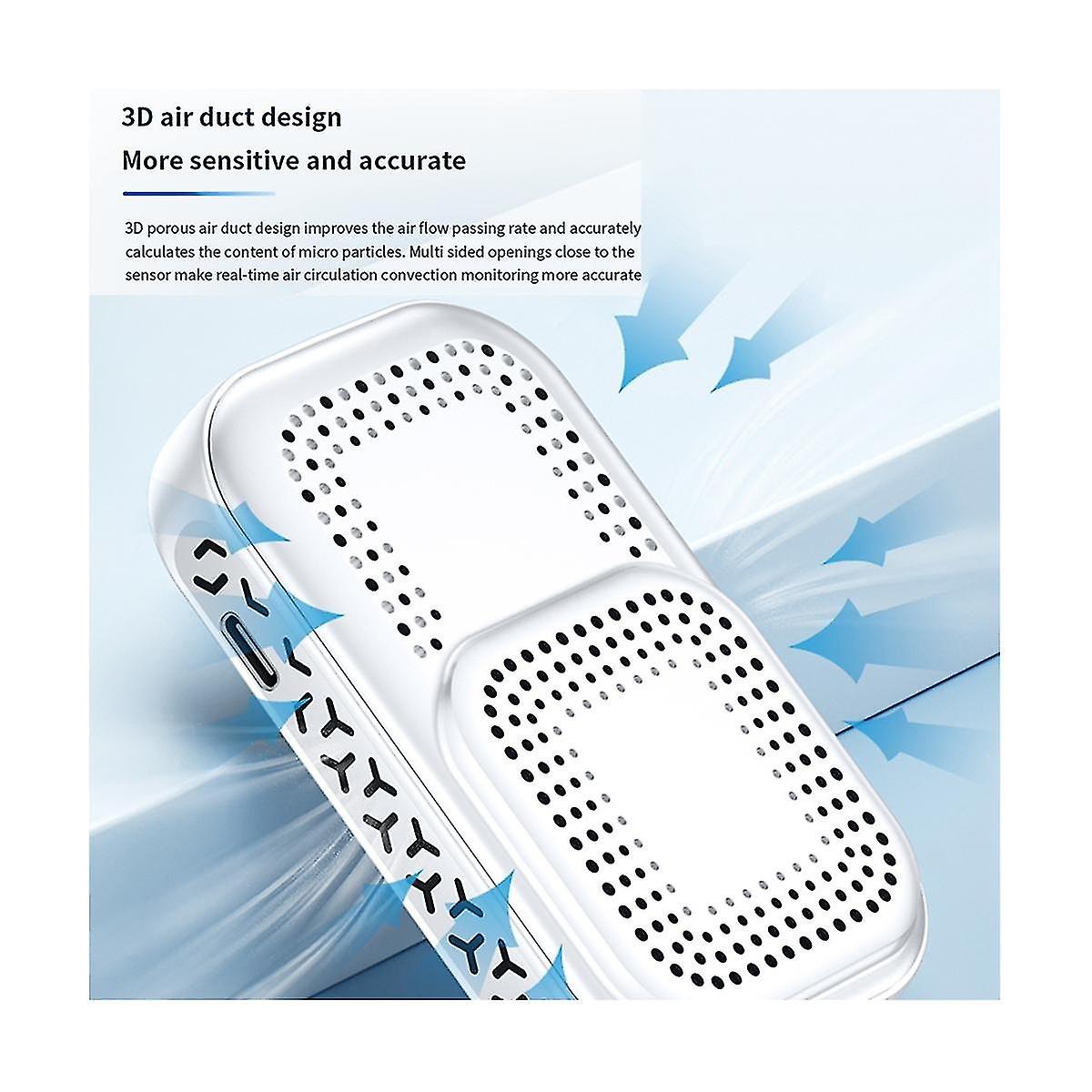 Functal 5 In 1 Co2 Meter Digital Temperature Humidity Er Co2 Sensor ...