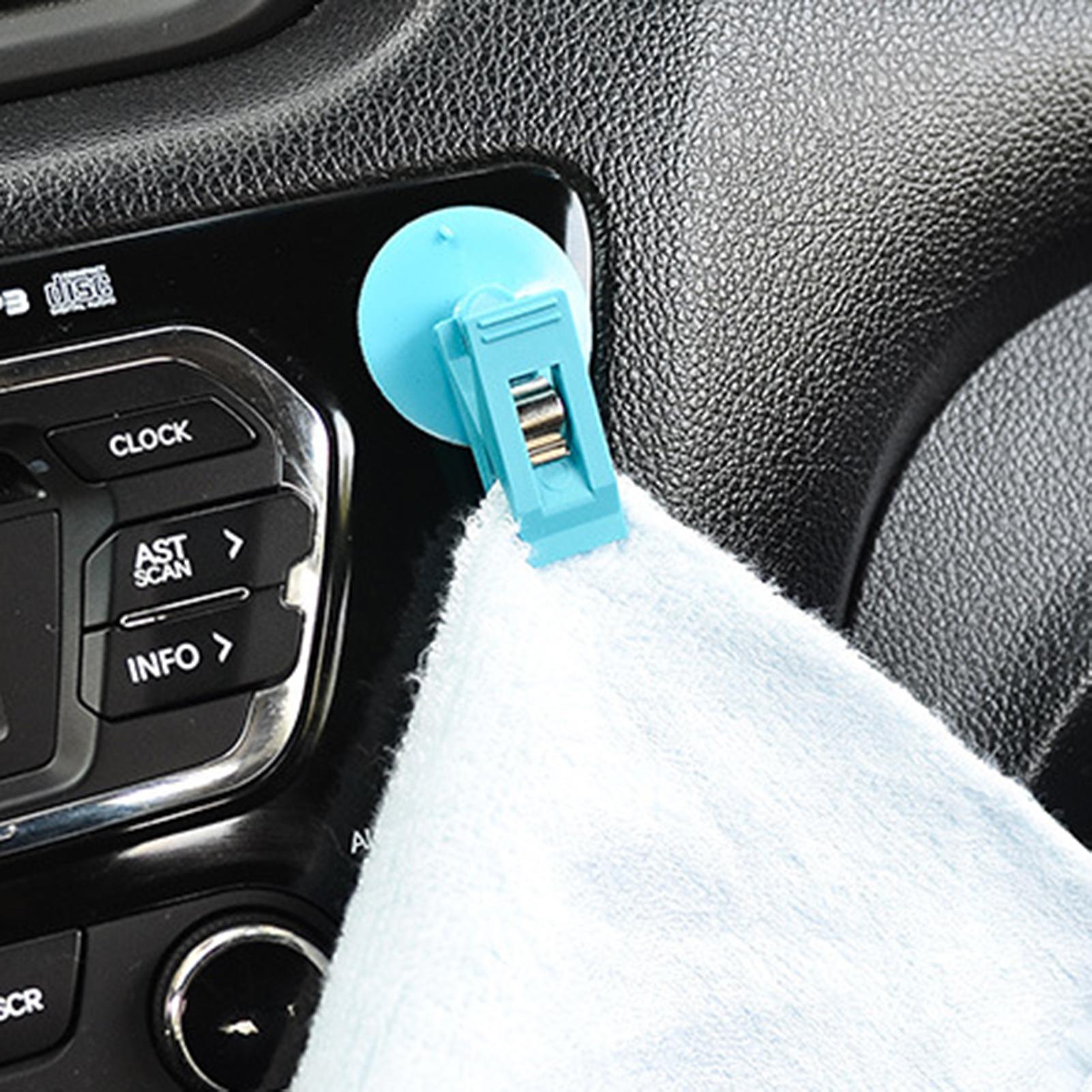 1 Pair Car Suction Cup Clips Convenient Keep Your Cards And Cash ...
