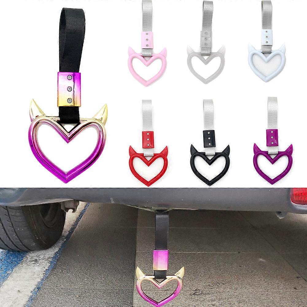 Car Tow Strap Tsurikawa JDM Ring Bus Train Hook Strap Cute Devil Shape ...