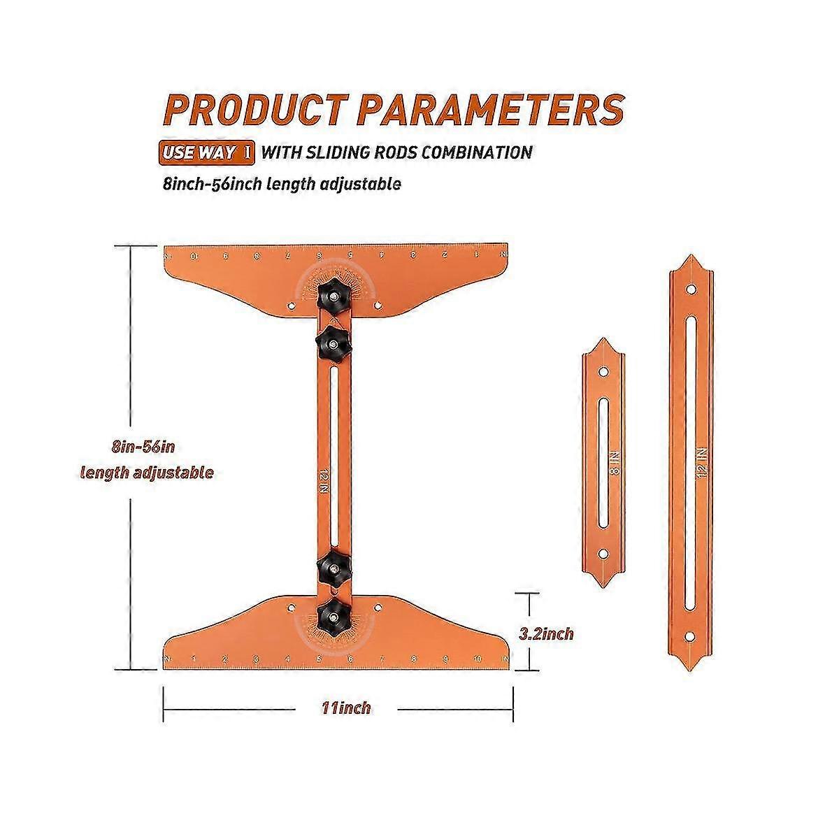Stair Tread Template Tool-solid Metal Stairs Jig For Accurately ...