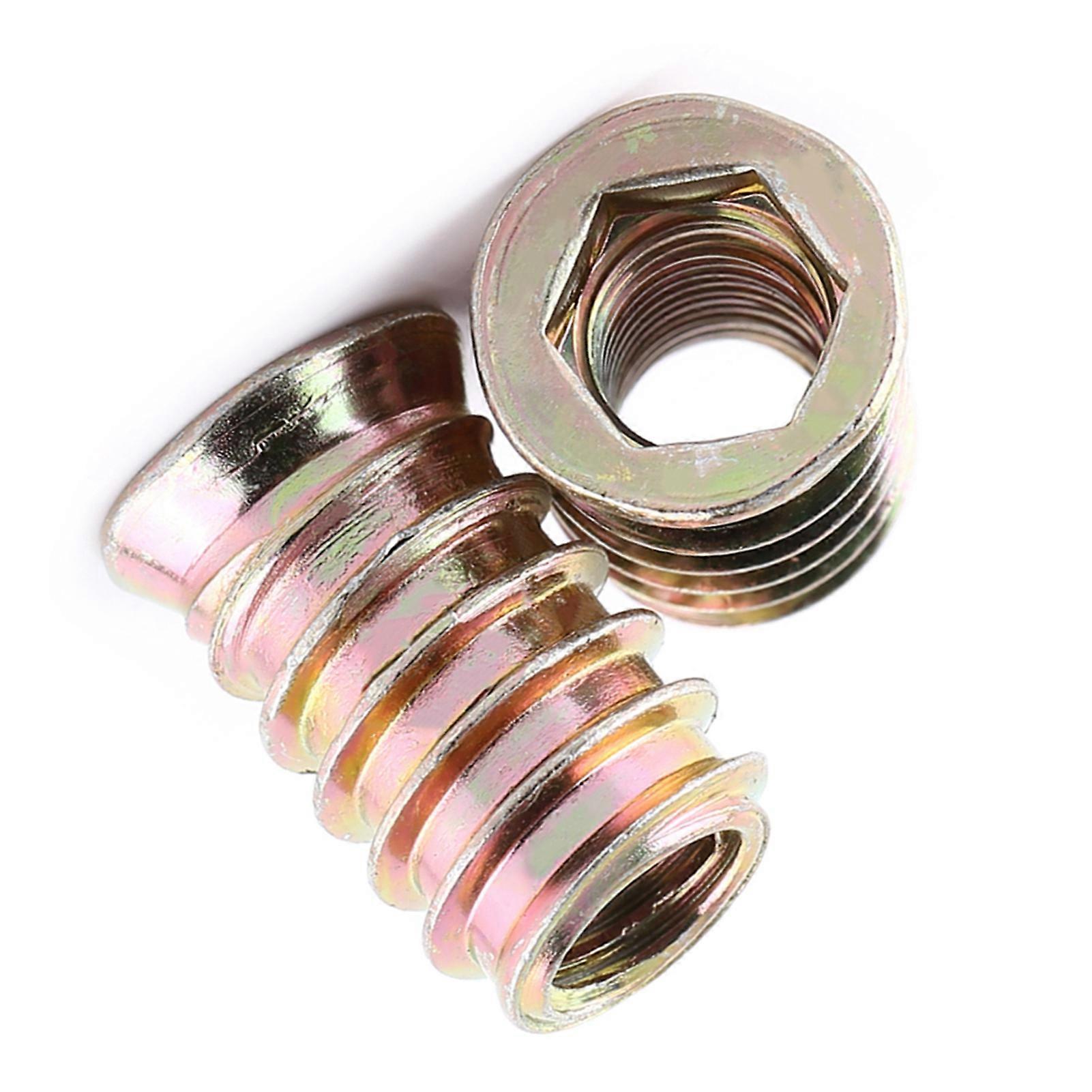 Wood Furniture Carbon Steel Hex Socket Drive Insert Nuts Threaded (M10 ...