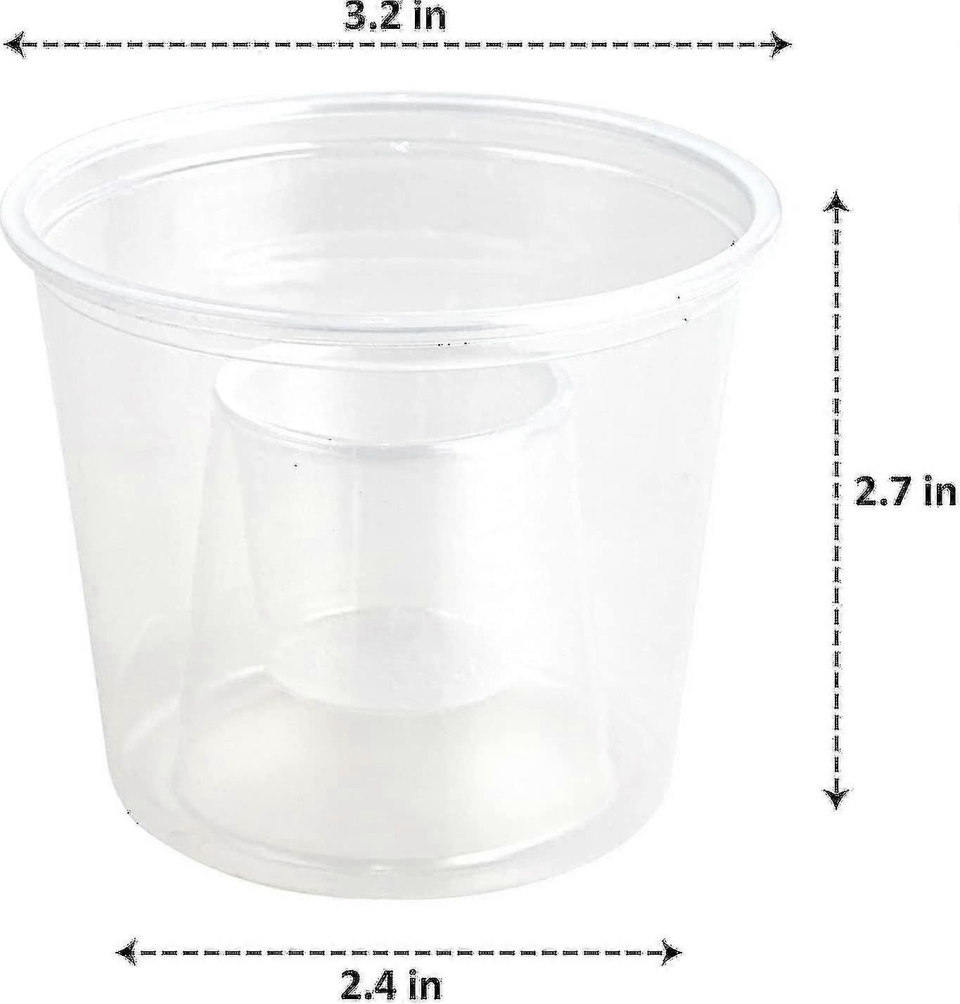 100 Disposable Bomber Cups - Clear Plastic Bomber Shot Glasses - Heavy ...