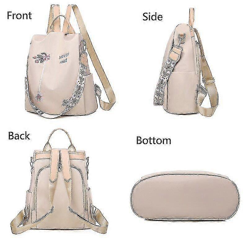 Waterproof Oxford Women Backpack Anti-theft Women Backpacks Print ...