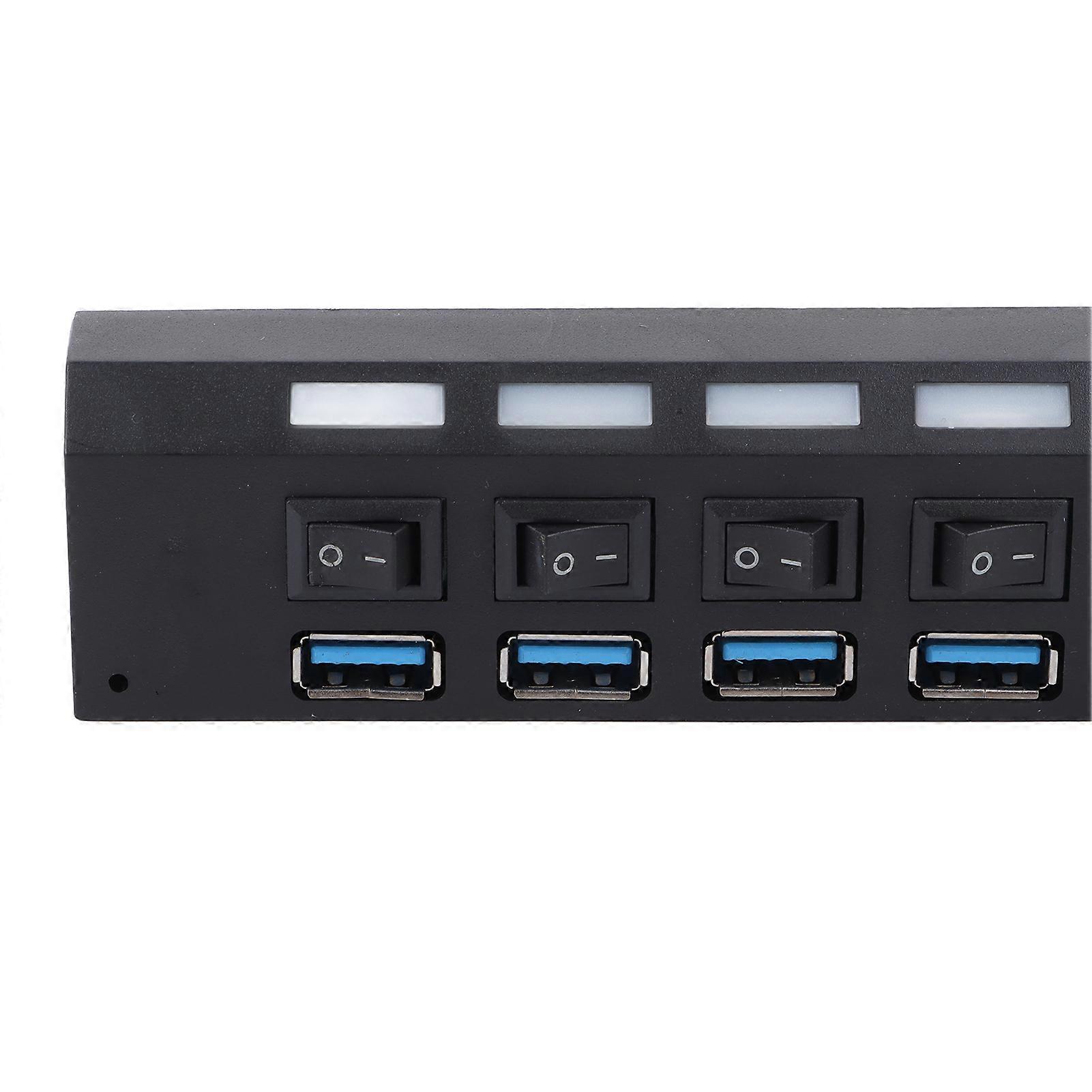 7 Ports USB 3.0 Hub Professional Plug and Play USB High Speed Expansion ...