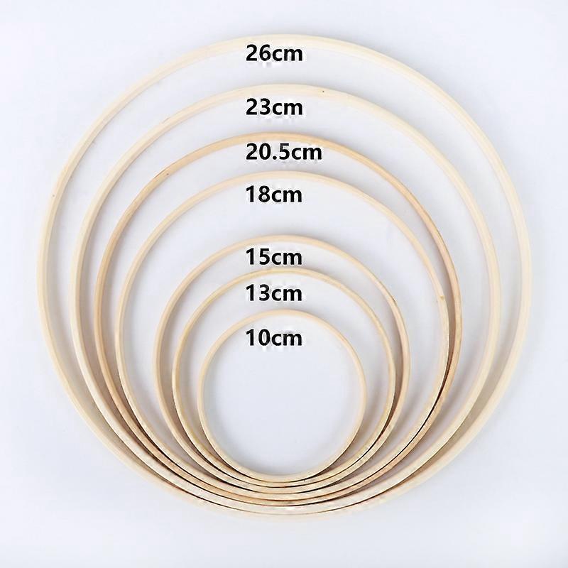 Dream Bamboo Rings,Wooden Circle Round Catcher DIY Hoop for Flower ...