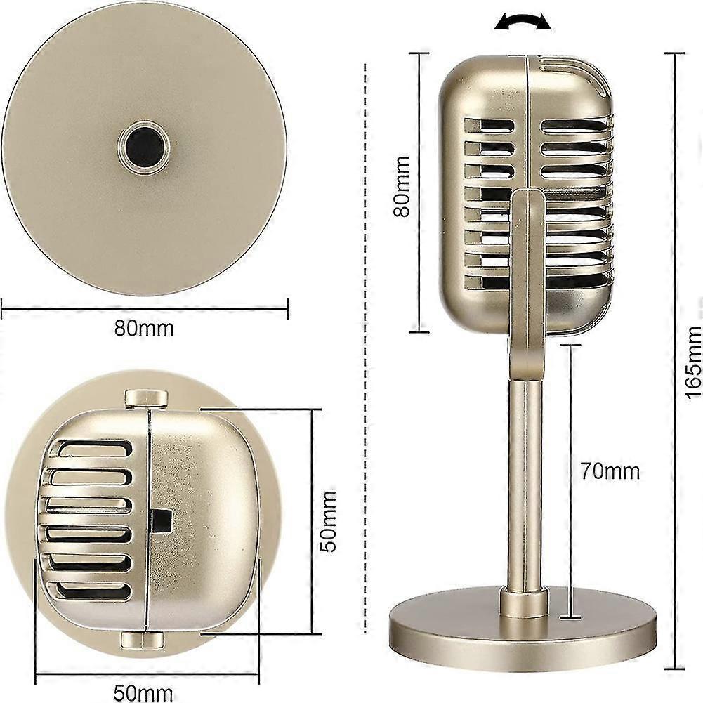 4pcs Retro Microphone Props Model Vintage Microphone Antique Microphone ...
