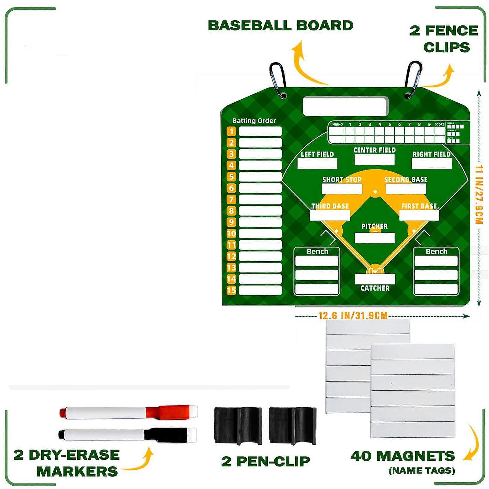 Magnetic Baseball Lineup BoardBaseball Lineup Cards Baseball Lineup ...