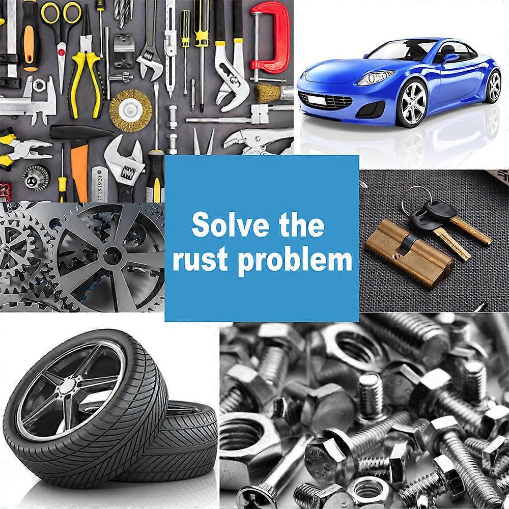 2pcs Car Rust Remover Spray Auto Surface Maintenance Liquid Metal ...