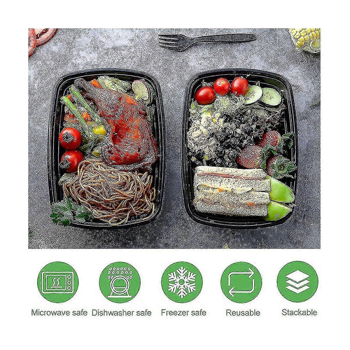 50-pack Meal Prep Containers Reusable To-go Food Containers Plastic ...
