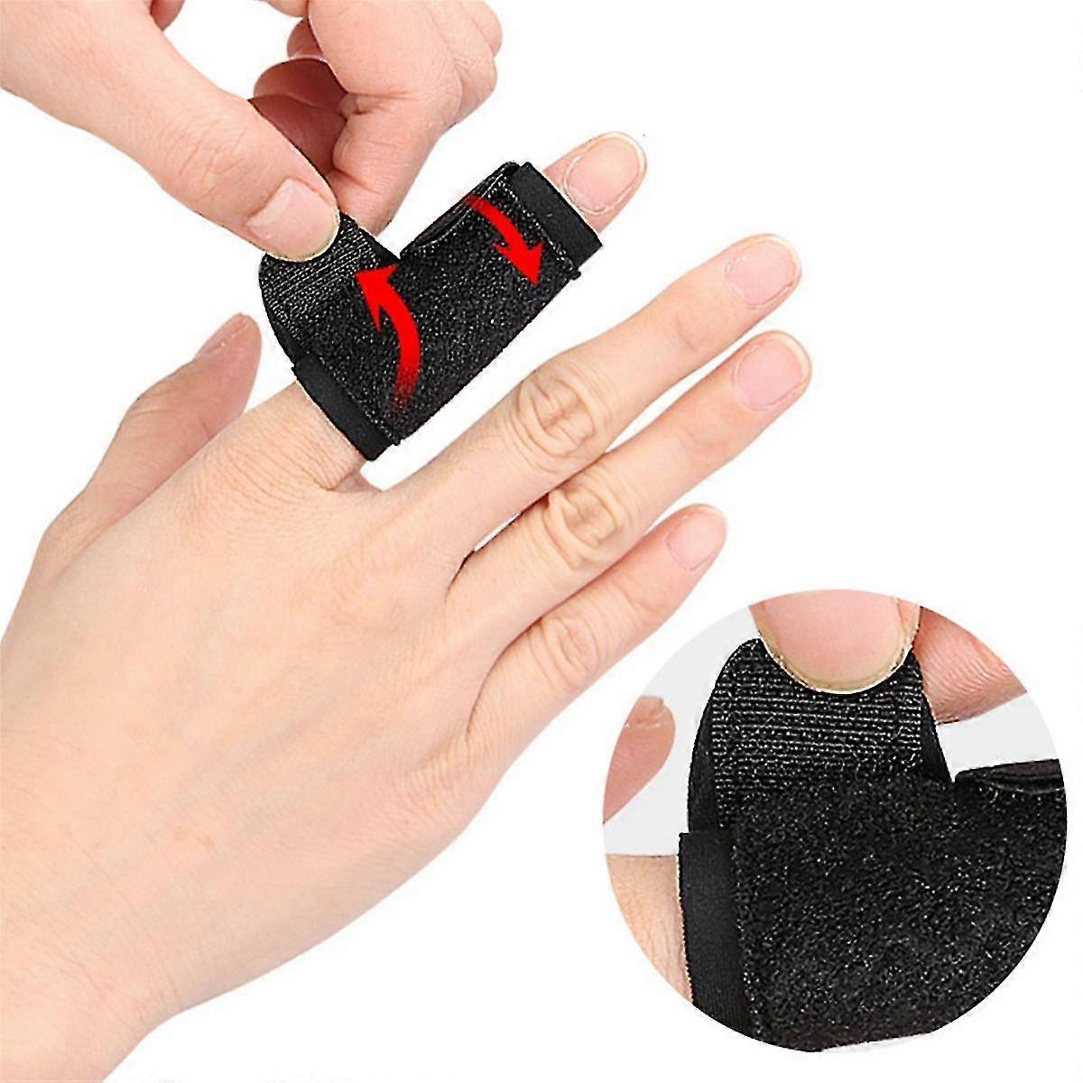 5Pcs Finger Splints Finger Sleeves Protectors, Elastic Adjustable Brace ...