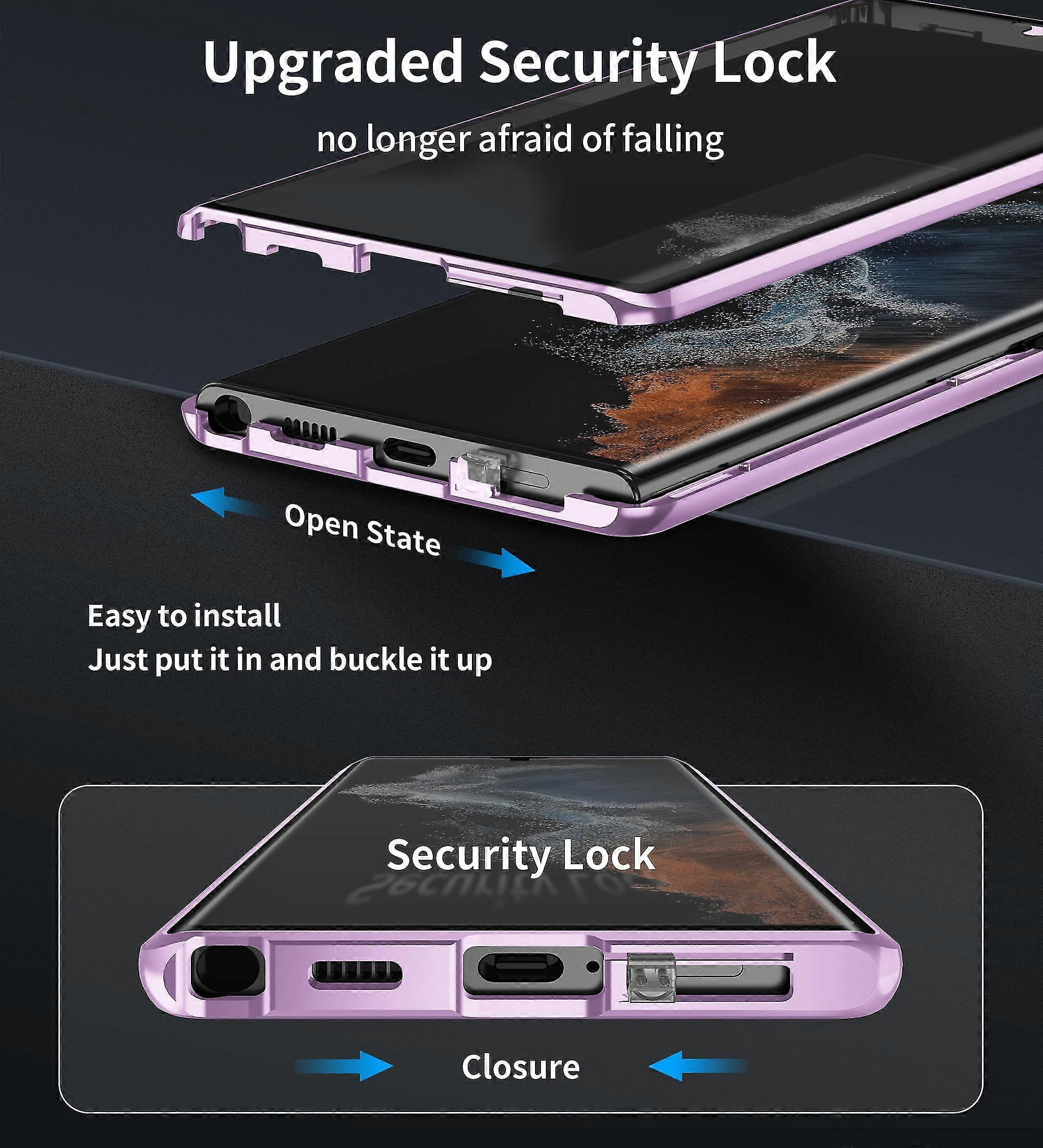 Metal Magsafe Magnetic Case Compatible With Samsung Galaxy S23 Ultra ...