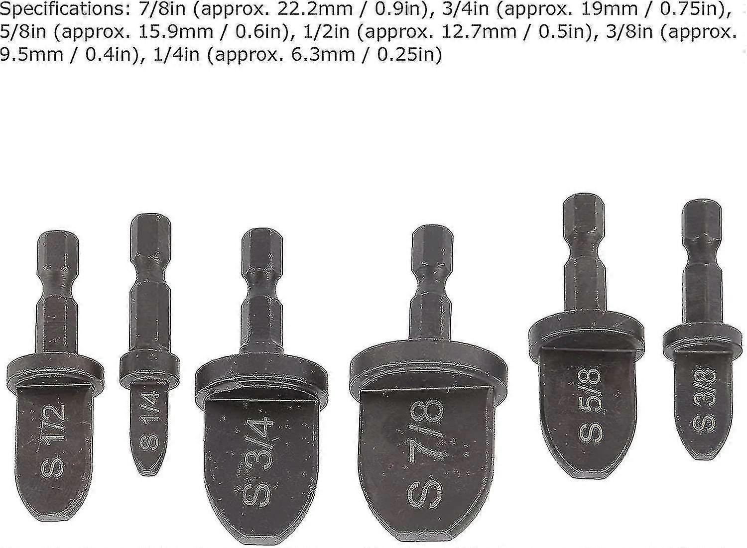 6pcs Tube Expander Bearing Steel Hex Handle Air Conditioner Copper Pipe ...