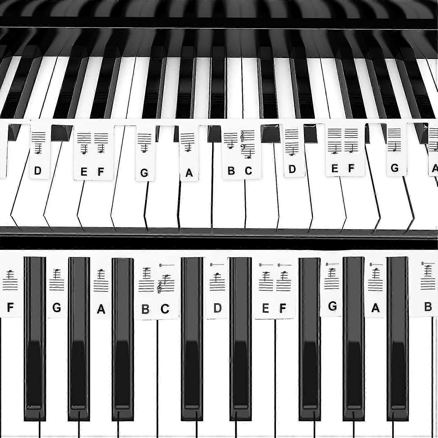61 Keys Silicone Piano Keyboard Sticker, Removable Piano Stickers For ...