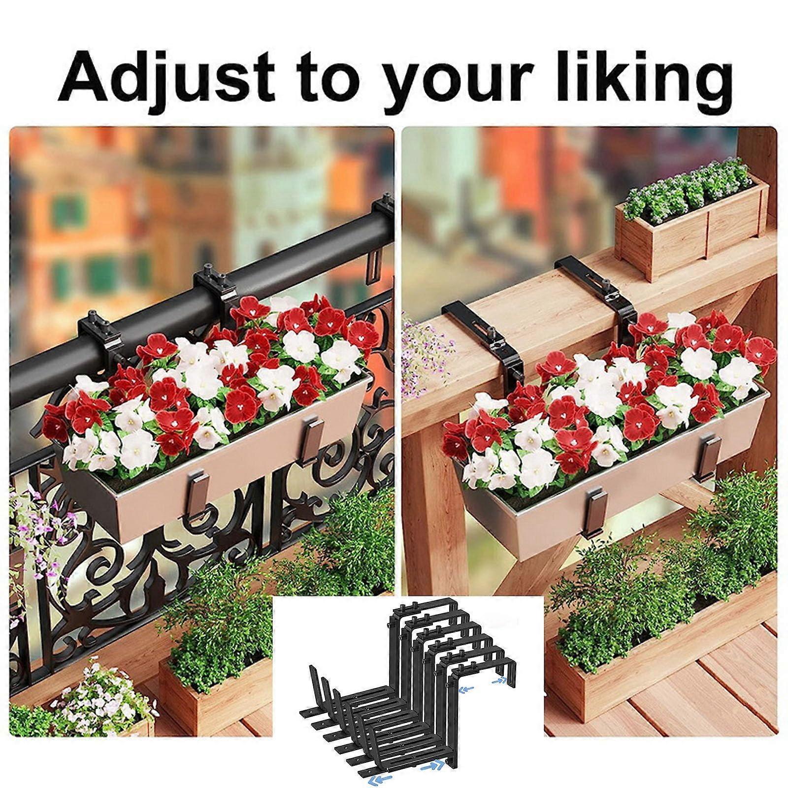 Planter Box Brackets, Railing Planter Box Adjustable Window Boxes ...