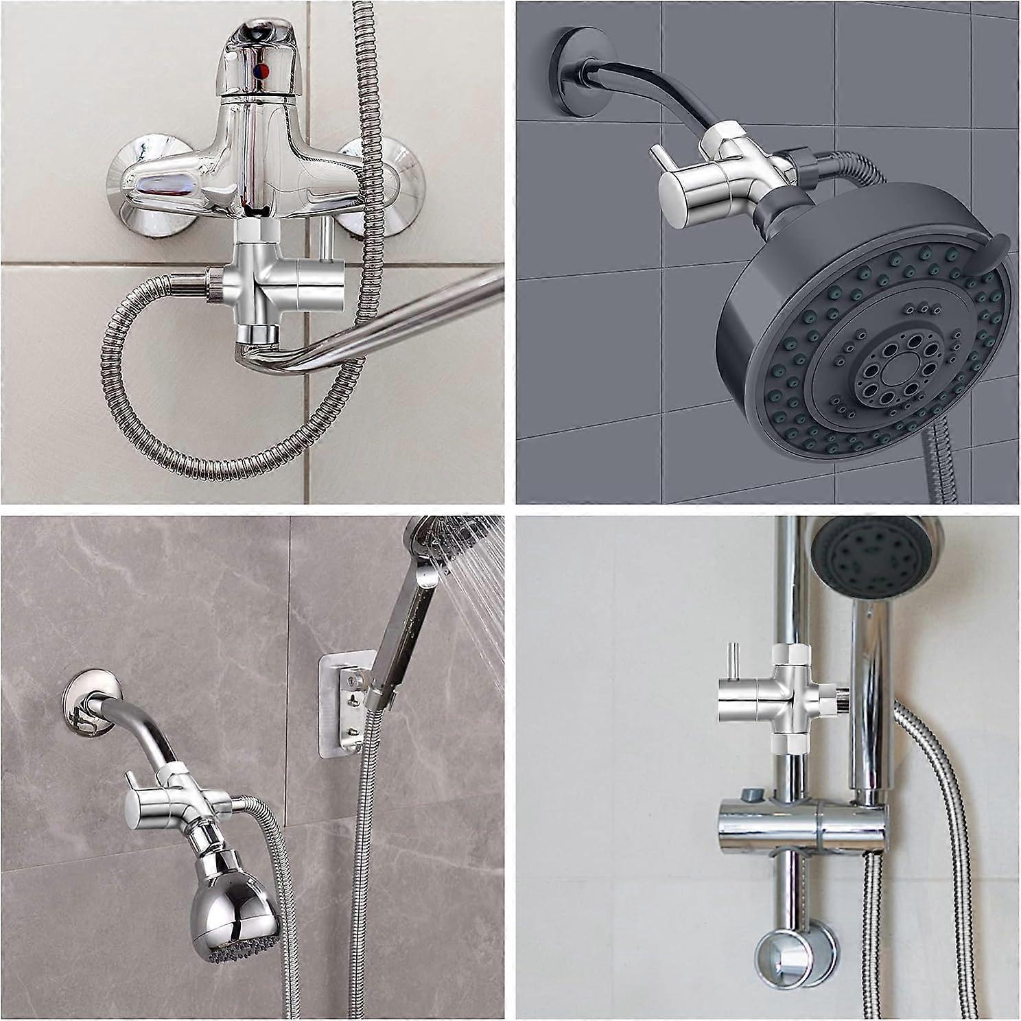 G1/2" 3-way valve, solid brass 3-way valve, hand shower set, universal ...