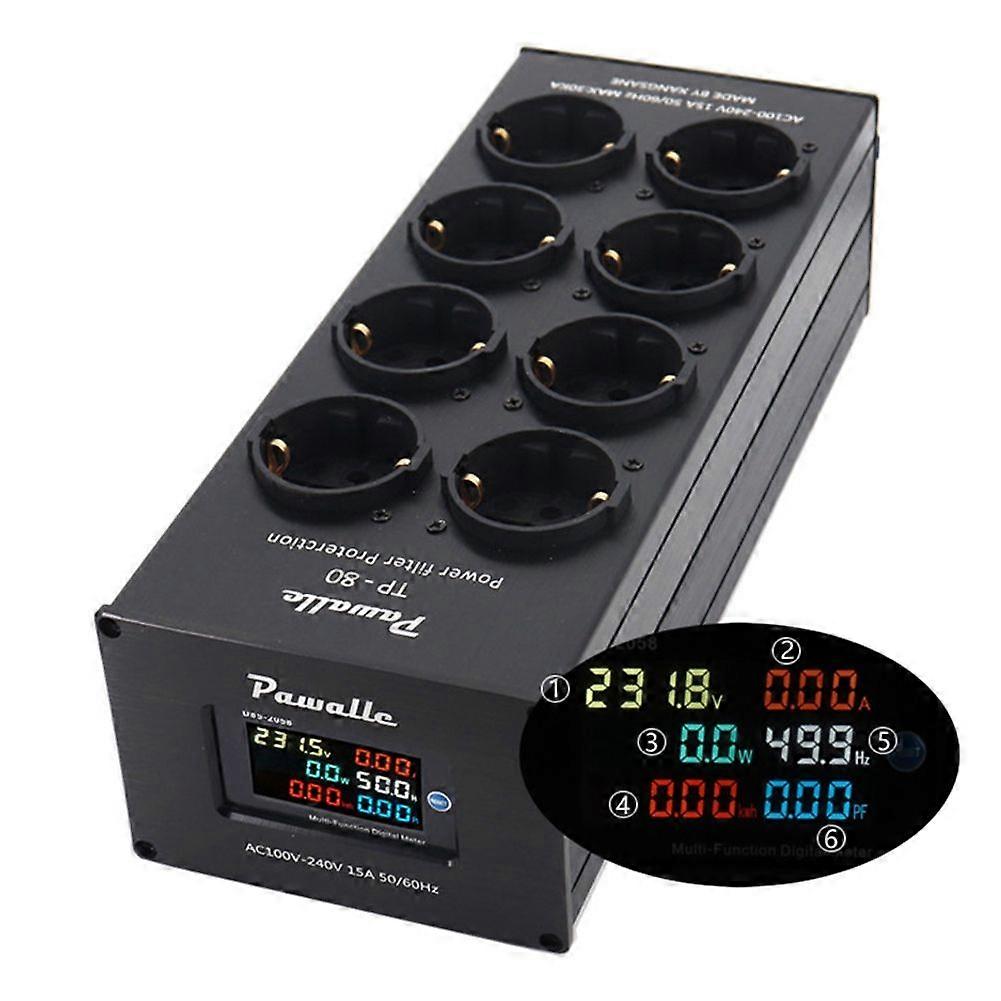 TP80 Power Filter Socket Noise Reduction Overload Protection Multi ...