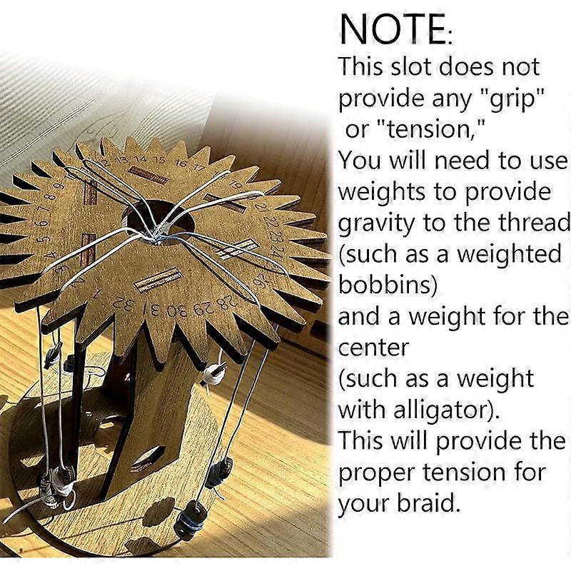 DIY Bracelet Woven Kumihimo Marudai Loom Kit Stand Braiding Table Slot ...