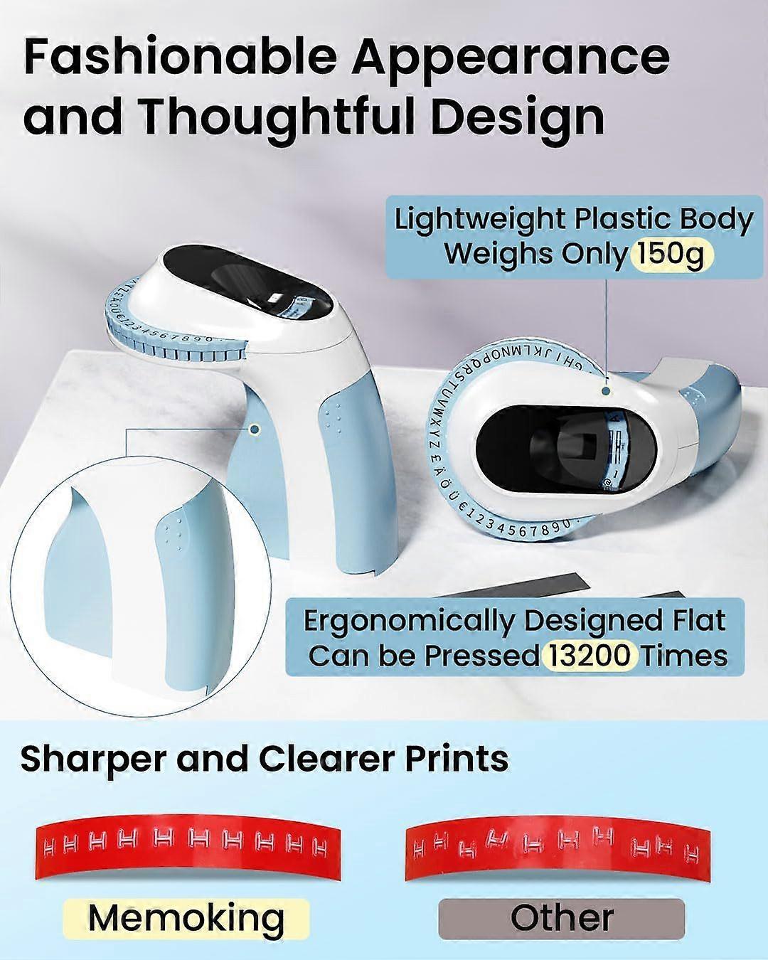 Portable Label Printer, 6-Roll Material, 3D Printing, Handheld Label ...