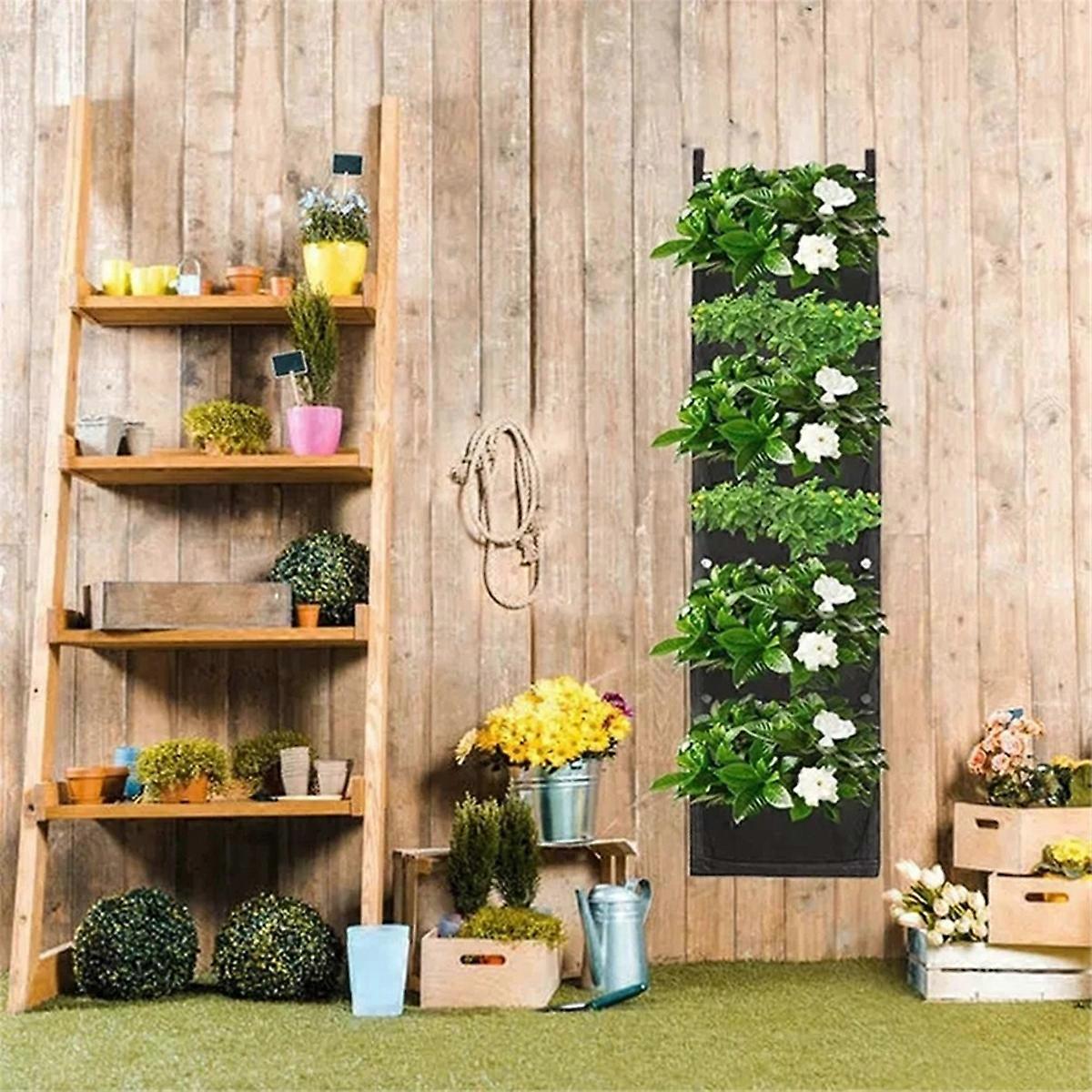 Vertical Grow Bag Wall Mount Flower Vegetable Planting Container ...