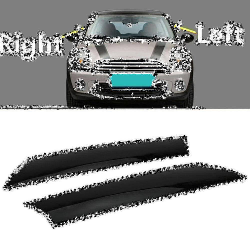 For- R57 R55 R56 07-15 Front Right Windshield Post Trim Bright Black ...