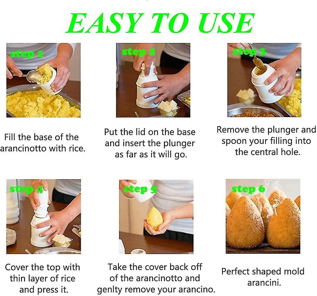 Arancini Maker Mold, Diy Rice Ball Mold,multipurpose Rice Ball Maker ...
