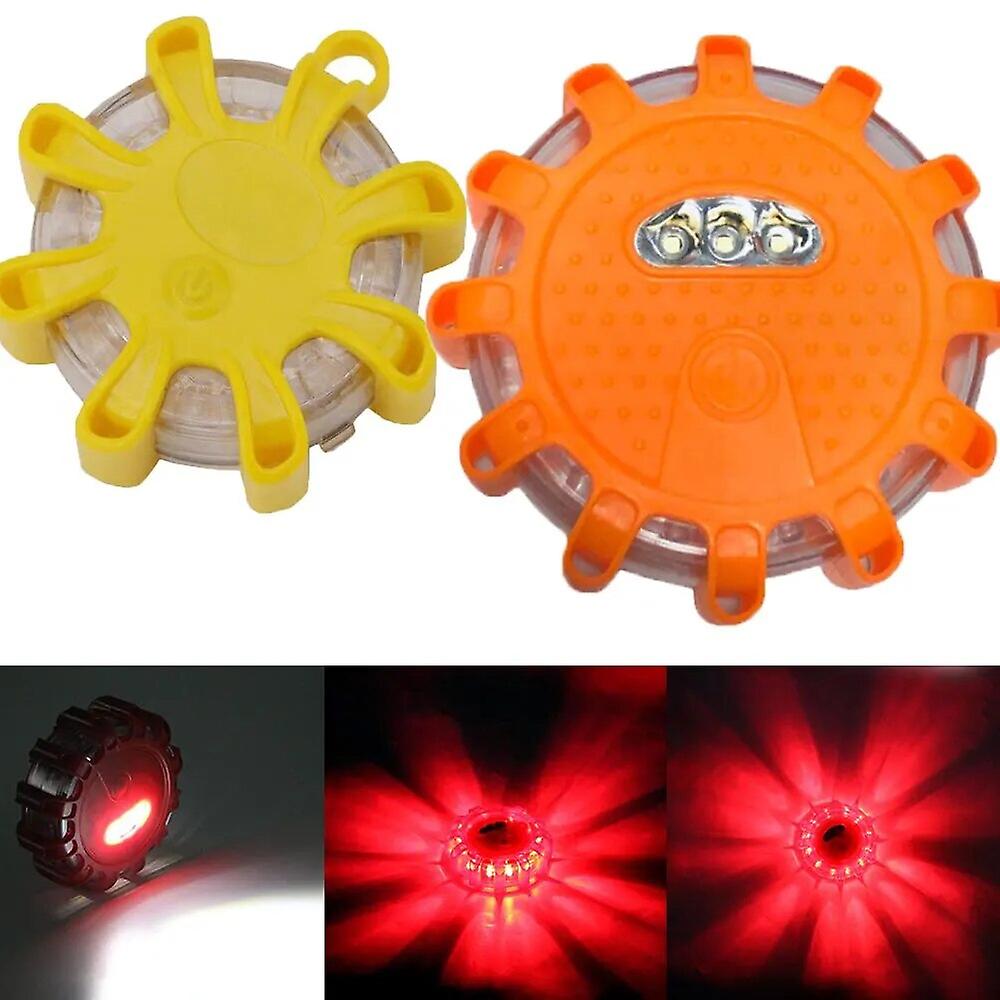 8/12Led Flares Emergency Lights Roadside Safety Beacon Disc Flashing ...
