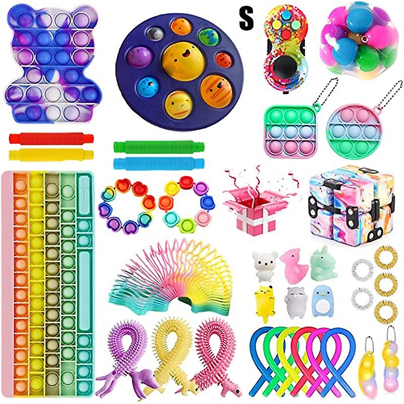 Fidget Toy Set Sensory Big Size New Toys Pack Press Type Early Learning ...