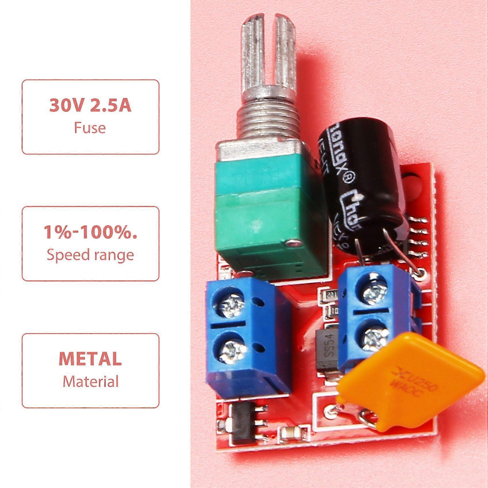 Mini DC Motor PWM Speed Controller 3V 6V 12V 24V 35VDC 90W 5a DC Motor Speed Control Switch LED ...