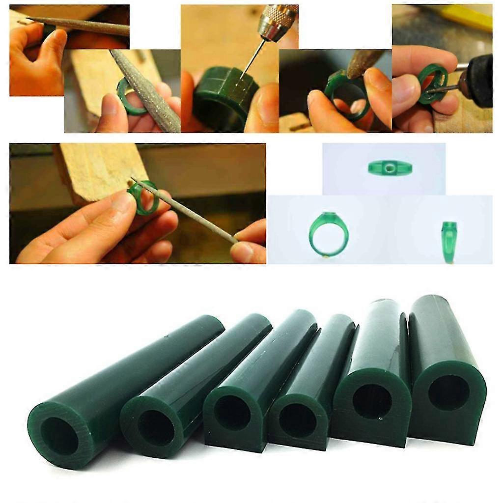 6pcs Hard Wax Solid Carving Wax Tube Flat Side Tube Carved Sculpture ...