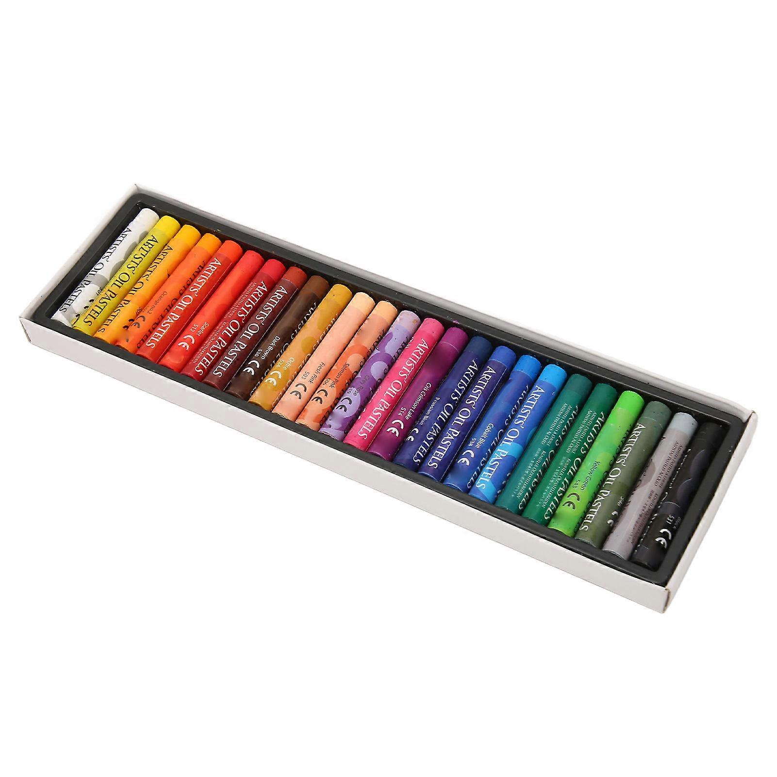 25 Colors Oil Pastels Set Professional Vibrant Creamy Soft Oil Pastels ...