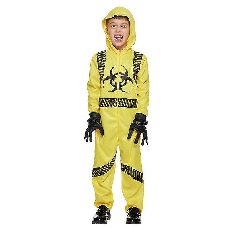 Child Biohazard Costume Suit Halloween Costume with Mask | Fruugo UK