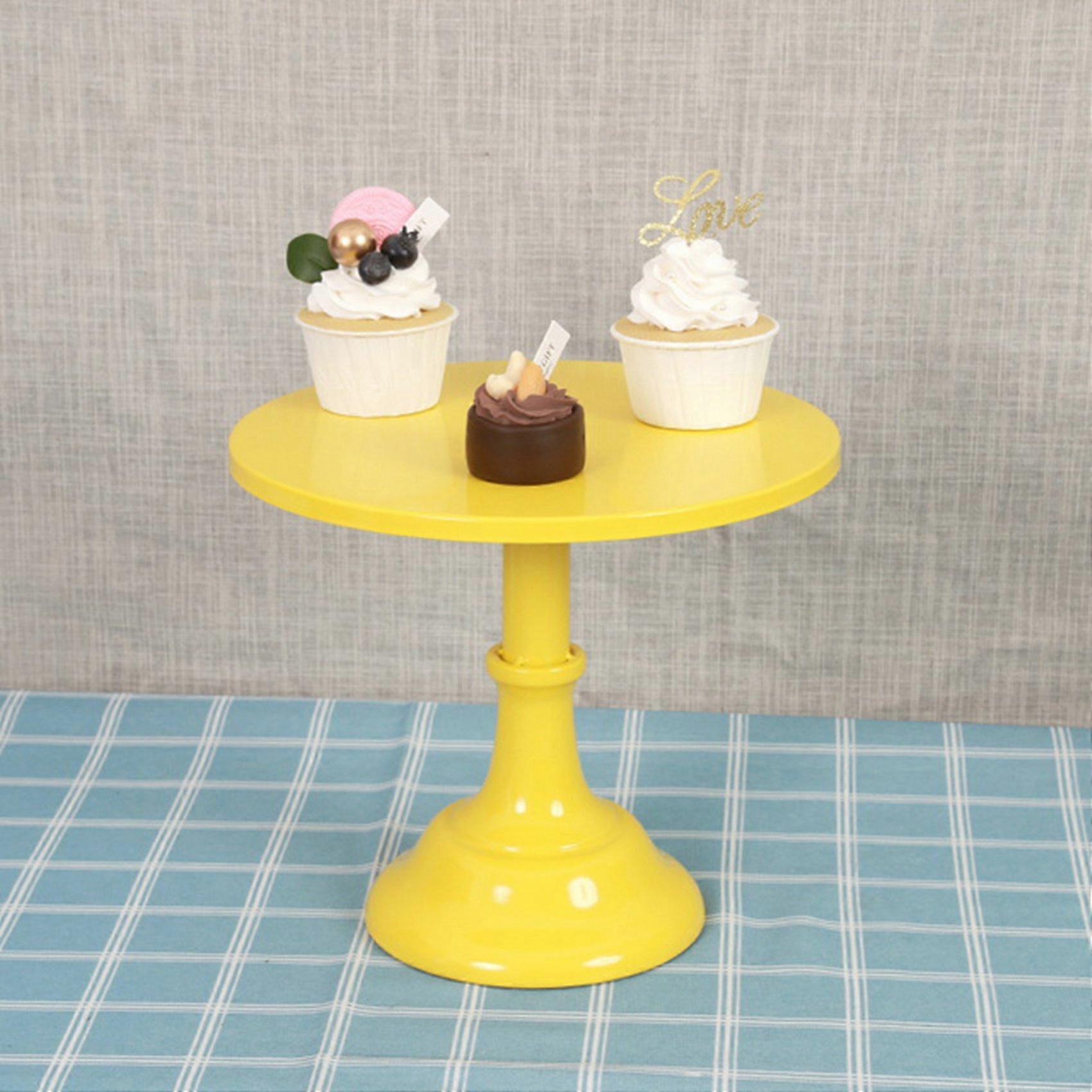 Metal Iron Cake Stand Round Pedestal Dessert Holder Cupcake Display ...
