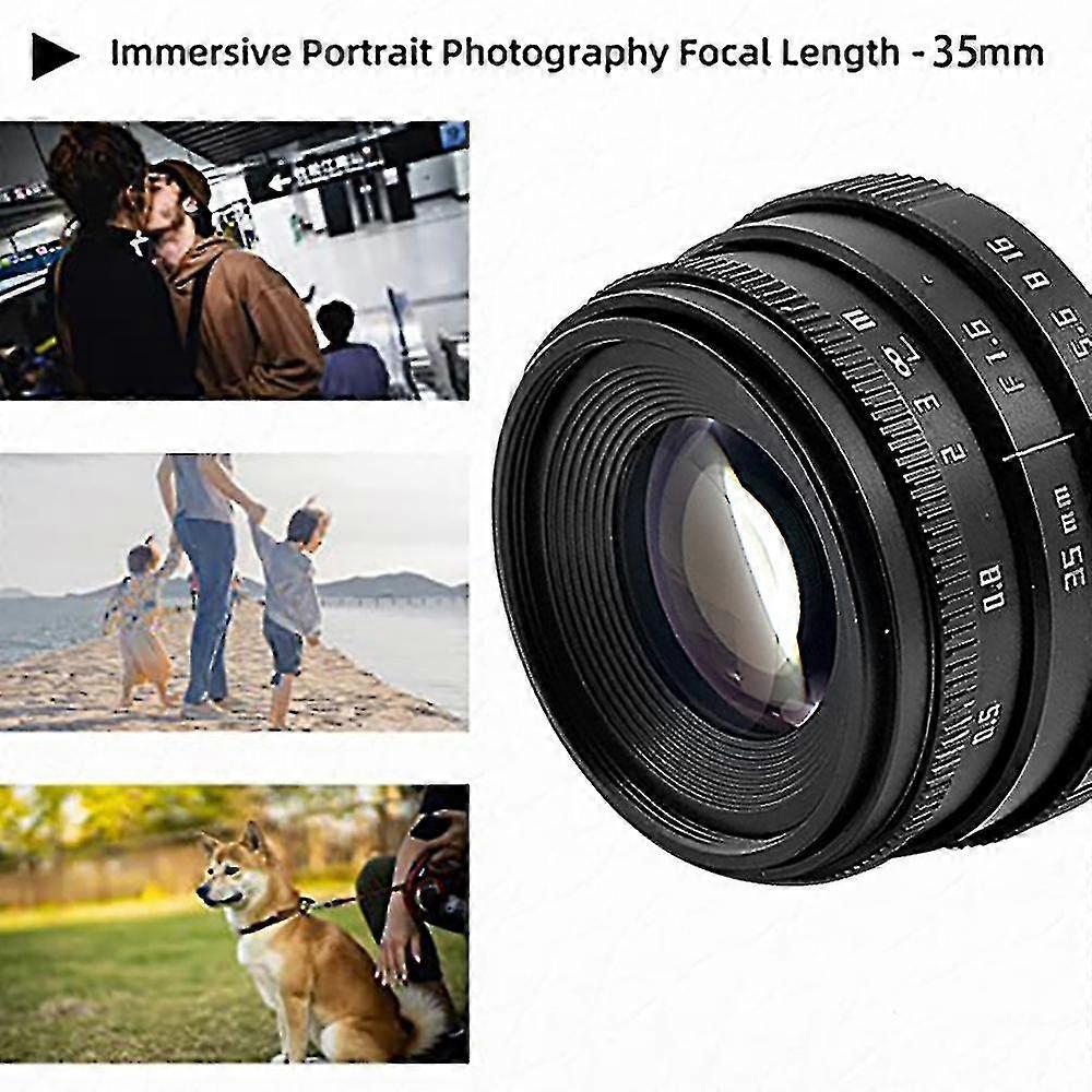 35mm Camera Lens F1.6 C-mount Aperture Fixed Focus Digital Camera Lens ...