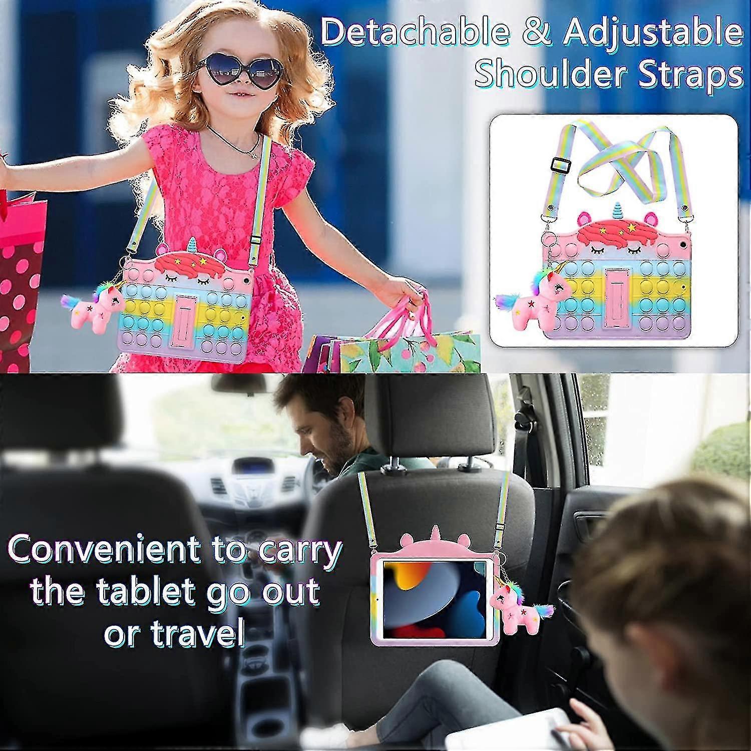 Ipad 10.2 Case Ipad 9th 8th 7th Generation Case With Kickstand Lanyard ...