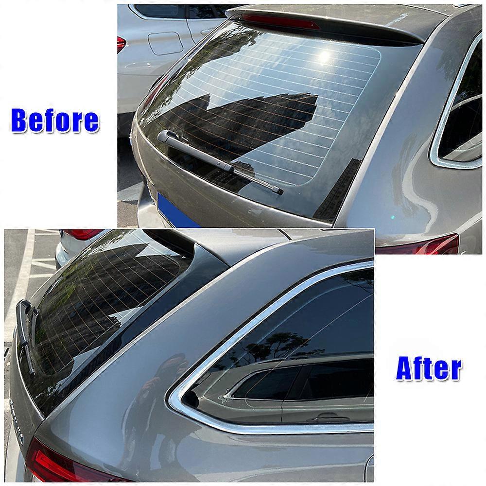 Car Rear Windshield Spoiler Wing Canard Splitter Window Sticker Strips ...
