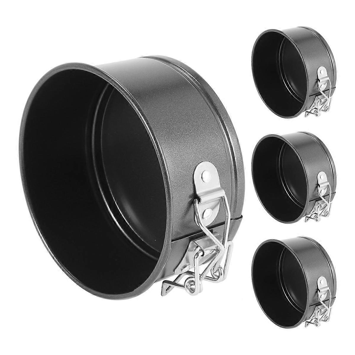 4-Inch Mini Springform Pan Set - 4 Piece Small Cheesecake Pan For Mini ...