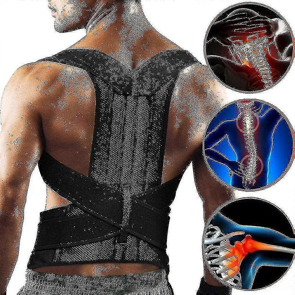 Adjustable Posture Corrector Back Support Shoulder Back Brace Posture ...