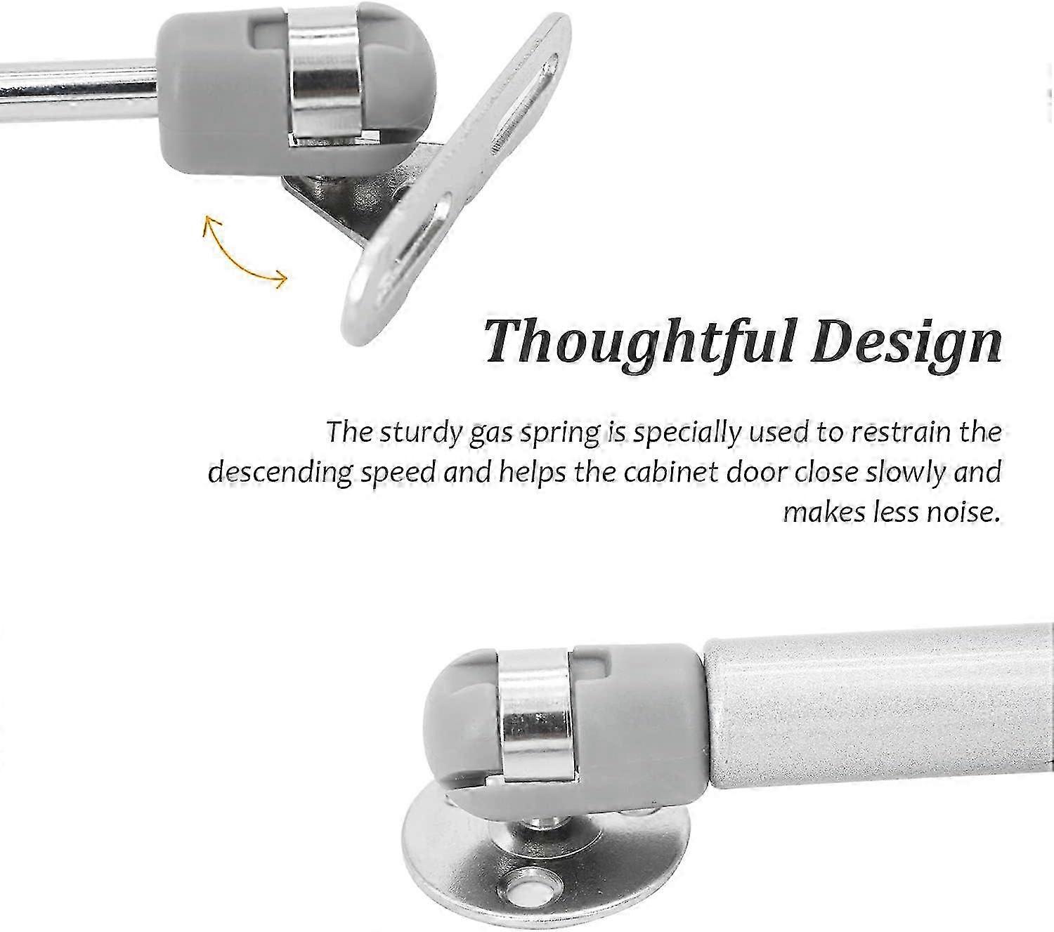 Gas Strut, 2 Pcs Slow Close Hinges, Soft Close Gas Spring, Lift Stay ...